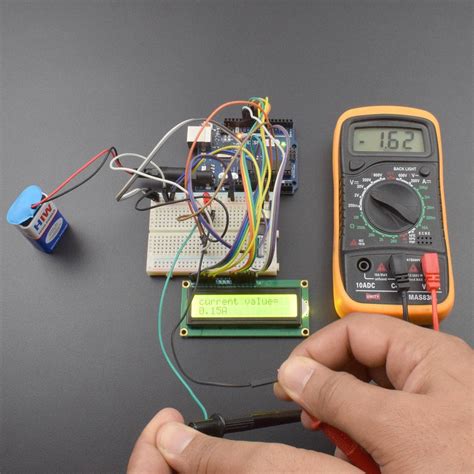 Making A Digital Ammeter Using 162 Lcd Interfacing Rees52