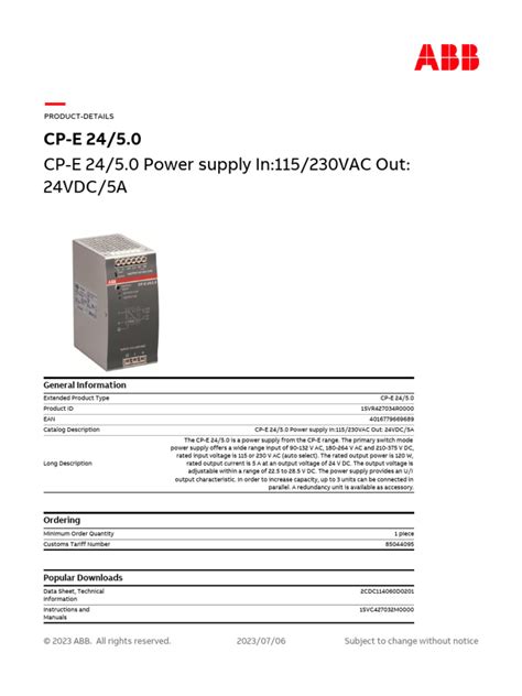 Cp E 2450 Power Supply Specifications Pdf Power Supply