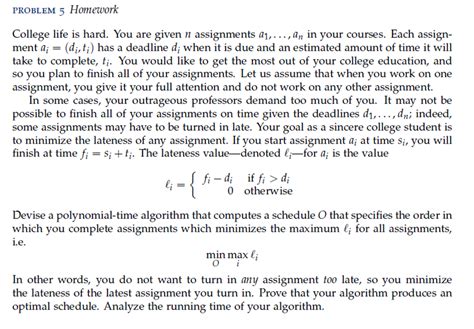 College Life Is Hard You Are Given N Assignments