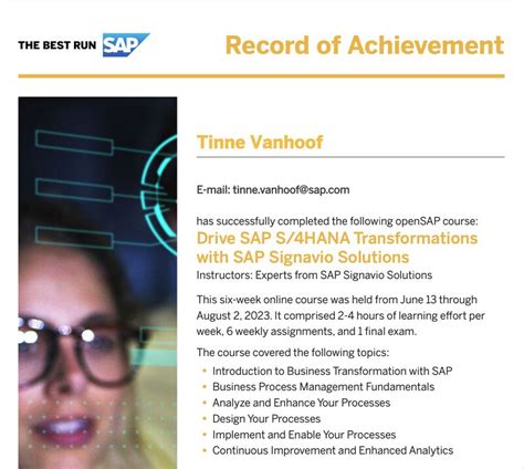 Tinne Vanhoof On Linkedin Opensap Sapsignavio Bpmfundamentals Processmining…