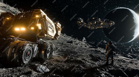 Futuristic Mining Equipment And Robotic Drones Advanced Extraction Technology Premium Ai