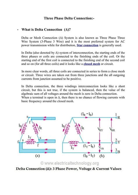 Three Phase Delta Connection PDF