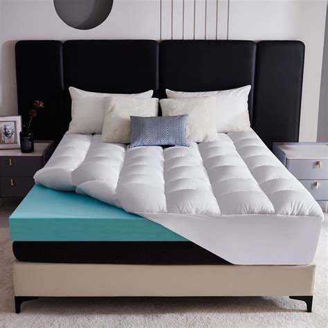 Combination Memory Foam And Microfibre Mattress Topper Ezysleep
