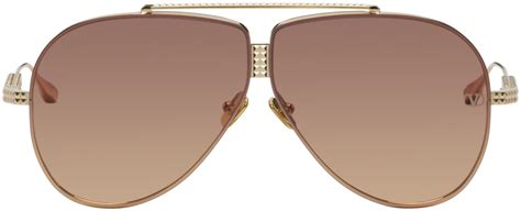 Valentino Gold Xvi Sunglasses Valentino