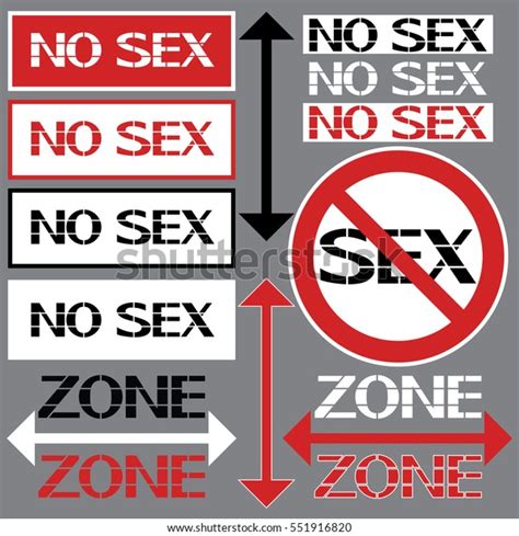 No Sex Poster Text Prohibiting Sign Shutterstock