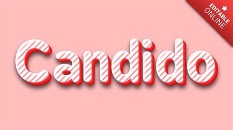 Candido Red Pink Candy 3d Text Effect Generator