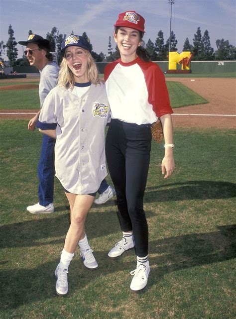 Cindy Crawford And Heather Locklear Looking Sporty 1991 Roldschoolcool