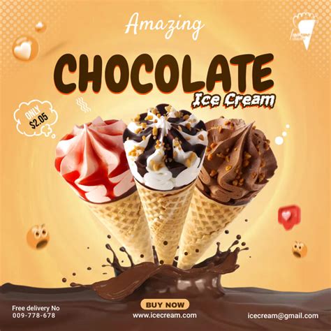 Ice Cream Ad Poster At Lucinda Mccathie Blog
