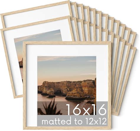 Haus And Hues Square Picture Frames 16 X 16 Set Of 25 Photo Gallery Wall Frame
