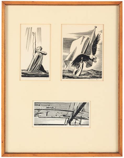 Three Original Rockwell Kent Moby Dick Illustrations May 05 2016
