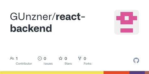 GitHub GUnzner React Backend