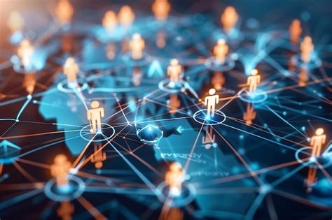 Premium Photo Business Hologram Global Network Analysis And Connection