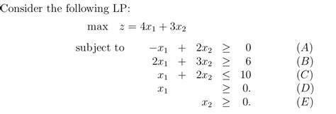 Solved If The LP Problem Of Question Should Be Solved Chegg Com