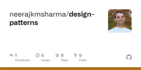 Github Neerajkmsharma Design Patterns
