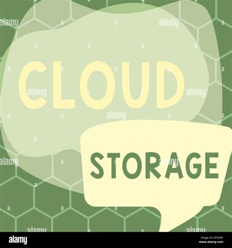 Writing Displaying Text Cloud Storage Concept Meaning Computing