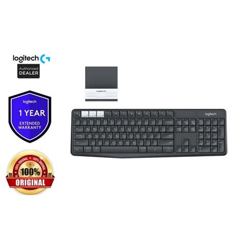 Logitech K375s Multi Device Wireless Keyboard And Stand Combo Charcoal Black Lazada Ph