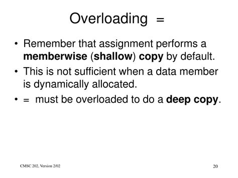 Ppt Operator Overloading Powerpoint Presentation Free Download Id