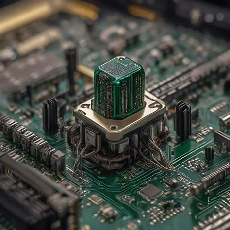 Premium Ai Image Secure Connection Or Cybersecurity Service Concept Of Computer Motherboard Ai