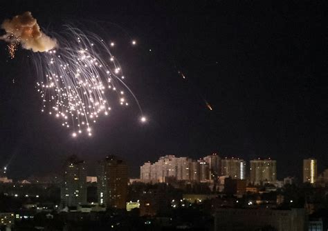 Russia Targets Ukraines Capital With Barrage Of Drones The New York Times