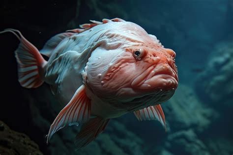 Premium AI Image A Blobfish A Unique Deepsea Fish Known For Its Distinctive Appearance