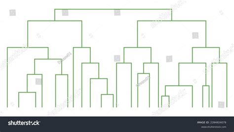 Dendrogram Diagram Representing Tree Hierarchical Cluster Stock Vector Royalty Free 2394924079