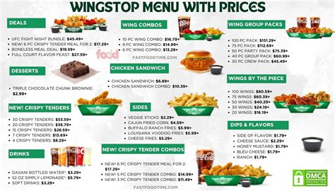 Wingstop Menu With Prices Order Online Delivery