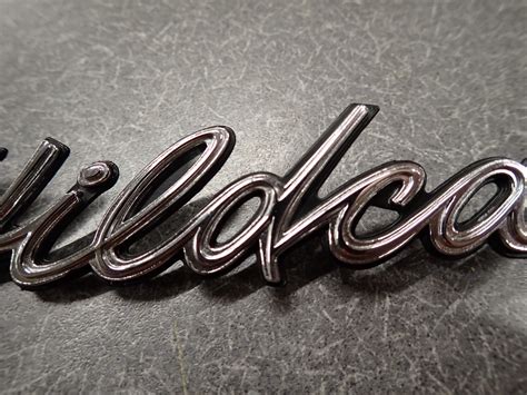 1965 Buick Wildcat Rear Quarter Trunk Script Emblems 65 “wildcat
