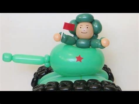 Танкист в шлеме из шаров / Tankman in helmet of balloons | Декорации из ...