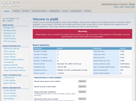 PhpBB Screenshots ForumMatrix