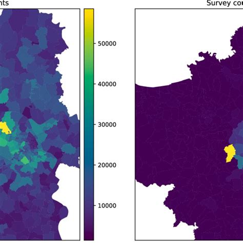 Map Of Surveyed Households Versus The Distribution Of Households In