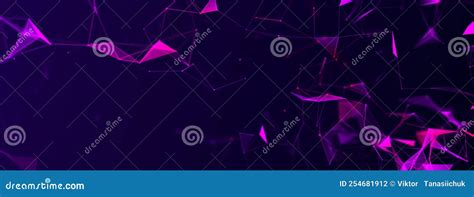 Technology Background Abstract Digital Combination Dots Network Connection Structure Stock