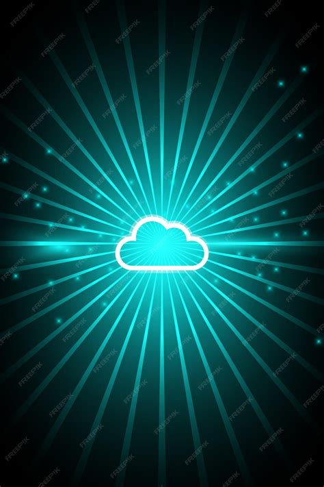 Premium Vector Cloud Computing Technology Concept Abstract Background