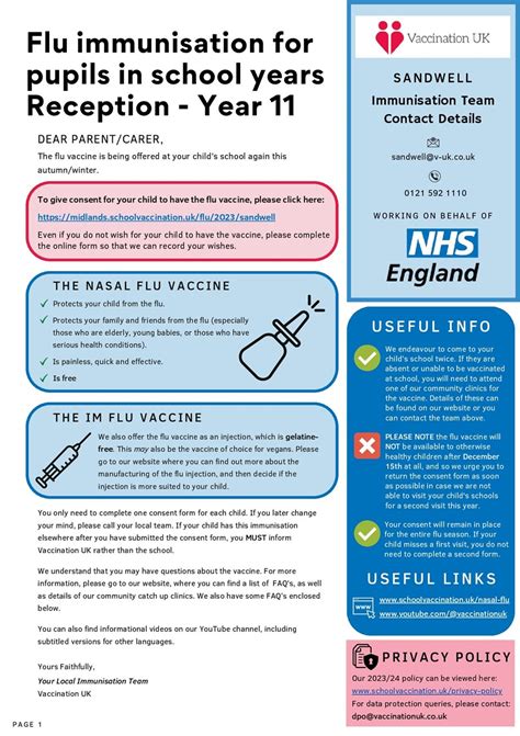 Bleakhouse Primary School Flu Vaccinations