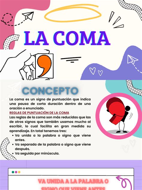 Reglas Y Uso De La Coma Pdf Coma Puntuación