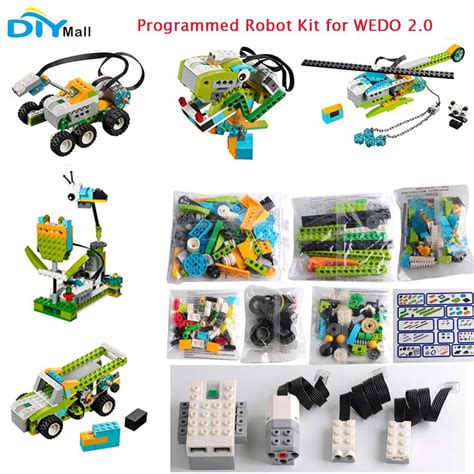 Diy Programing Robot Electronic Bricks Kit Compatible With Legoeds Wedo20