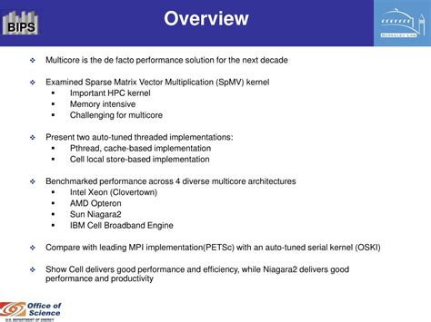 Ppt Tuning Sparse Matrix Vector Multiplication For Multi Core Smps
