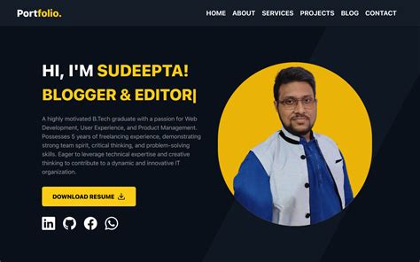 GitHub Sudsarkar Personal Portfolio It S Sudeepta S Personal Portfolio Website