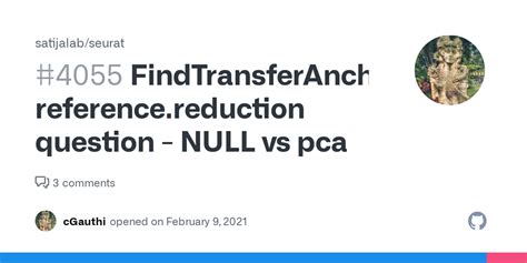 Findtransferanchors Referencereduction Question Null Vs Pca · Issue