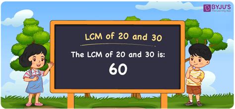 lcm of 20 and 30 how to find lcm of 20 and 30
