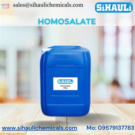 Homosalate Manufacturer And Exporter From Mumbai India Sihauli