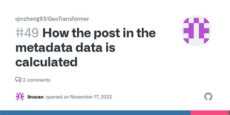 how the post in the metadata data is calculated · issue 49
