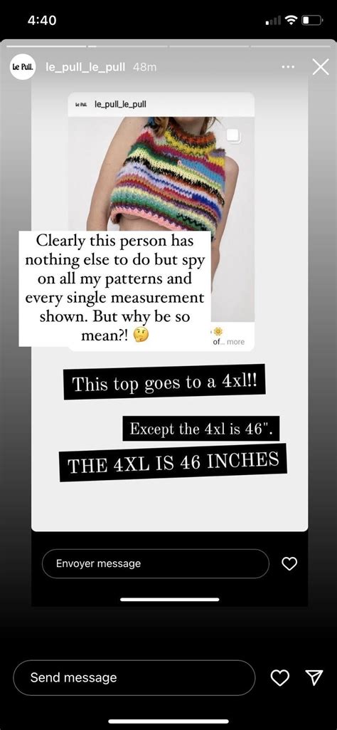 Le Pull Mocks Criticism For Not Being Size Inclusive Rcraftsnark