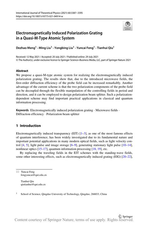 Electromagnetically Induced Polarization Grating In A Quasi M Type