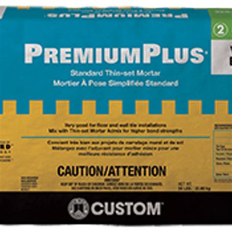 Custom Building Products Thin Set Non Modified Mortar Premiumplus White 50 Lb Cptsw50 Floorbox