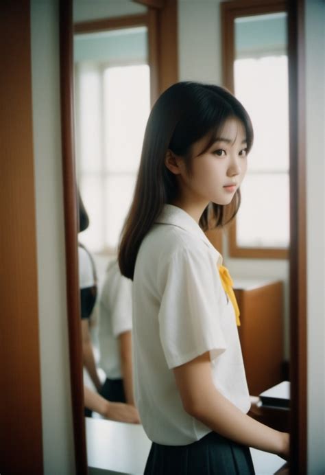 Gender Swapped Reflection In Mirror Stable Diffusion Online