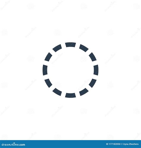 Selection Dashed Circle With Pointer In Vector Stock Vector