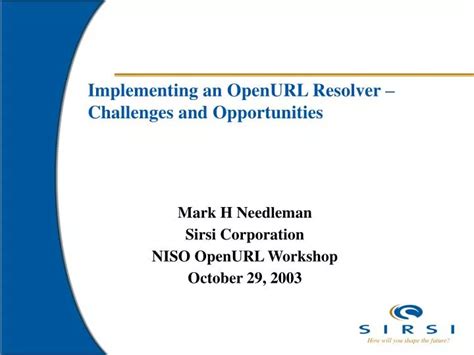 ppt implementing an openurl resolver challenges and opportunities