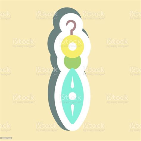 스티커 귀걸이 1 간단한 일러스트 인쇄 공지 사항 등에 적합 0명에 대한 스톡 벡터 아트 및 기타 이미지 0명 검은색