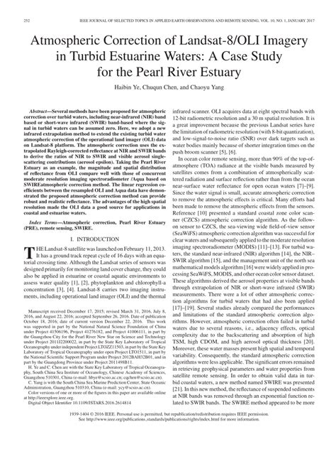 Pdf Atmospheric Correction Of Landsat 8 Oli Imagery In Turbid