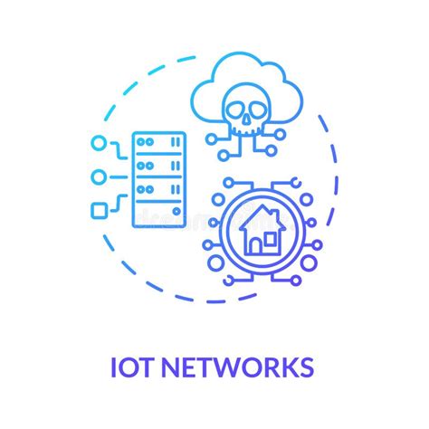 Iot Networks Concept Icon Stock Vector Illustration Of Notion 196311988